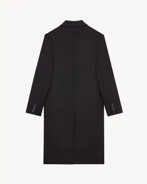 Saint Laurent Double-breasted Long Overcoat