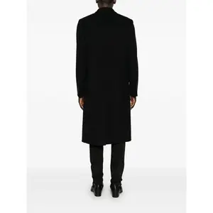 Saint Laurent Double-breasted Long Overcoat