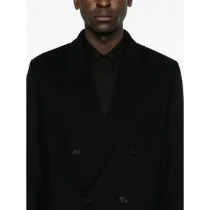 Saint Laurent Double-breasted Long Overcoat