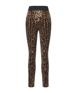 Dolce & Gabbana Leopard-print Leggings - Brown