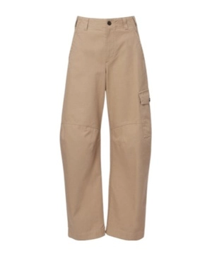 Brunello Cucinelli Cotton Barrel-leg Pants - Beige