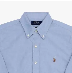 Ralph Lauren Logo Embroidered Shirt - Blue