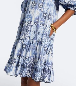 La DoubleJ Breakfast Printed Cotton Poplin Minidress