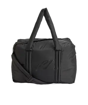Y3 Padded-strap Tote Bag - Black/light Gray