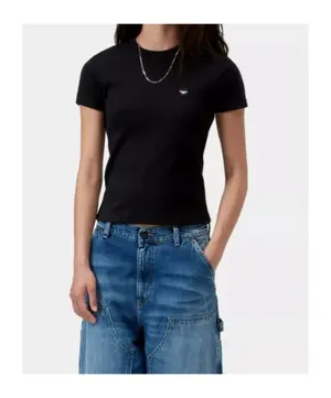 Carhartt Work In Progress Heart Logo Ribbed T-shirt