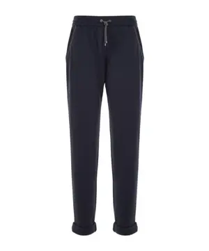 Brunello Cucinelli Drawstring Tapered Sweatpants - Black