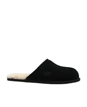 UGG Scuff Logo Embossed Slippers - Black