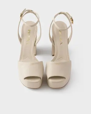 Prada Nappa Leather Platform Sandals