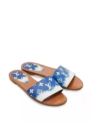 LOUIS VUITTON Lock It Monogram Sandals
