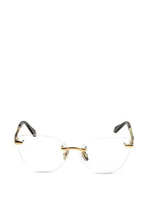 BVLGARI Serpenti Viper Rimless Eyeglasses - Gold