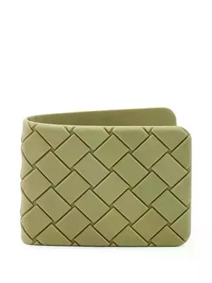 Bottega Veneta Intrecciato Bi-fold Wallet - Green