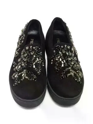 Prada Crystal-embellished Slip-on Sneakers