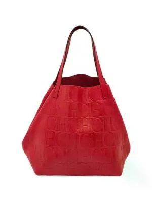 Carolina Herrera Matryoshka Monogram Tote Bag - Red