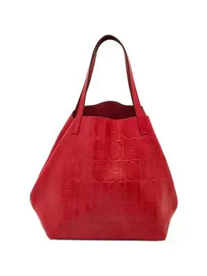 Carolina Herrera Matryoshka Monogram Tote Bag - Red