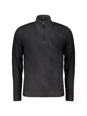 MOORER Virgin Wool Quarter-zip Sweater