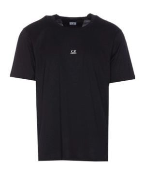 C.P. COMPANY Logo Printed Crewneck T-shirt - Black