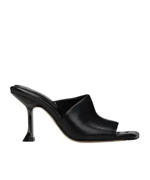 MIISTA Square-headed High-heeled Sandals - Black