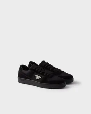 Prada Downtown Re-nylon And Suede Sneakers