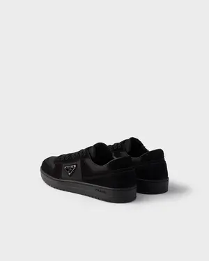Prada Downtown Re-nylon And Suede Sneakers