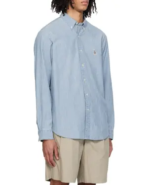 Polo Ralph Lauren Logo Embroidered Denim Shirt