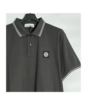 Stone Island Short-sleeved Polo Shirt - Leaden