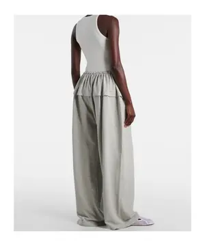 Alaïa Ruffled Cotton-blend Track Pants
