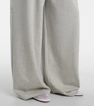 Alaïa Ruffled Cotton-blend Track Pants