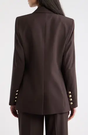 TAHARI ASL One-button Peak Lapel Blazer