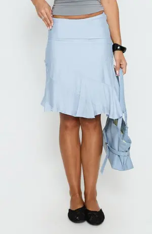 Princess Polly With Kindness Asymmetric Hem Midi Skirt