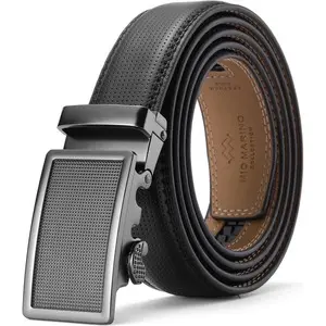 MIO MARINO Signature Leather Ratchet Belt - Summit