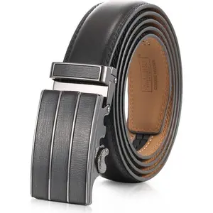 MIO MARINO Signature Leather Ratchet Belt - Trinity