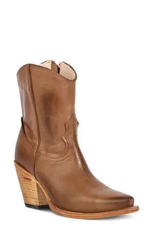FREEBIRD Western-inspired Booties - Beige