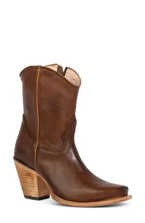 FREEBIRD Western-inspired Booties - Brown