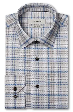 Bugatchi James Plaid Long Sleeve Button Up Shirt