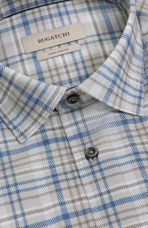 Bugatchi James Plaid Long Sleeve Button Up Shirt