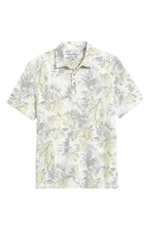 Tommy Bahama Costa Wave Vines Seersucker Stripe Islandzone® Polo - Turbulence