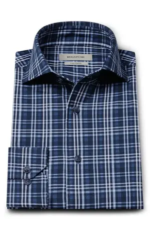 Bugatchi Devon Plaid Long Sleeve Button-up Shirt