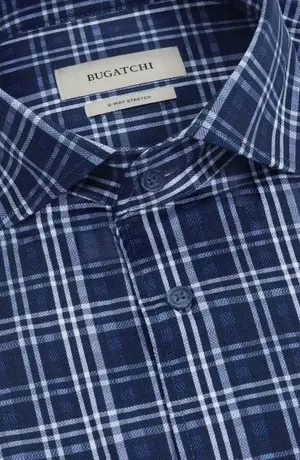 Bugatchi Devon Plaid Long Sleeve Button-up Shirt
