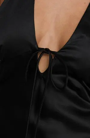Princess Polly Jessamyn Satin Halter Midi Dress