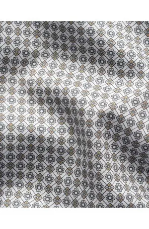 Eton Slim Fit Micro Print Cotton Shirt
