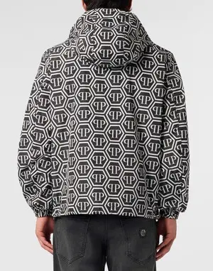 Philipp Plein Monogram Zip-up Hooded Jacket