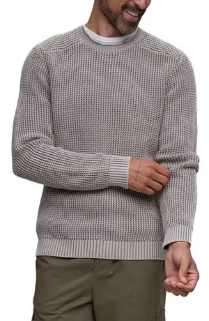 Barefoot Dreams Sunbleached Roll Neck Cotton Sweater - Pewter