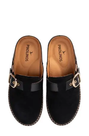 Pikolinos Granada Leather Clog - Black