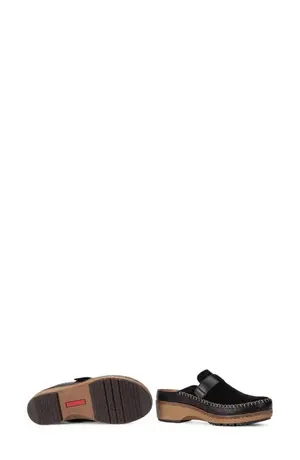 Pikolinos Granada Leather Clog - Black
