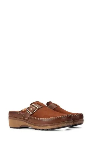 Pikolinos Granada Leather Clog - Cognac