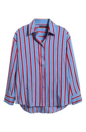 Deluc Semeru Stripe Poplin Button-up Shirt - Striped Sky
