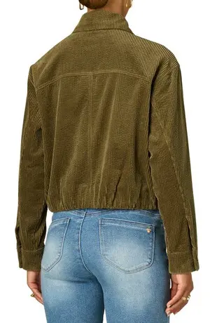 Wit & Wisdom Cotton Corduroy Cropped Jacket