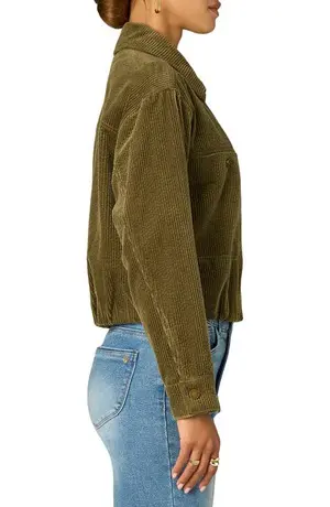 Wit & Wisdom Cotton Corduroy Cropped Jacket