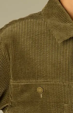 Wit & Wisdom Cotton Corduroy Cropped Jacket