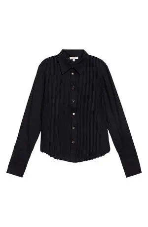 DIOTIMA Mito Bias Tape Cotton Button-up Shirt